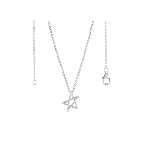 LUCY QUARTERMAINE Mini Sol Star Pendant Necklace - Sterling Silver