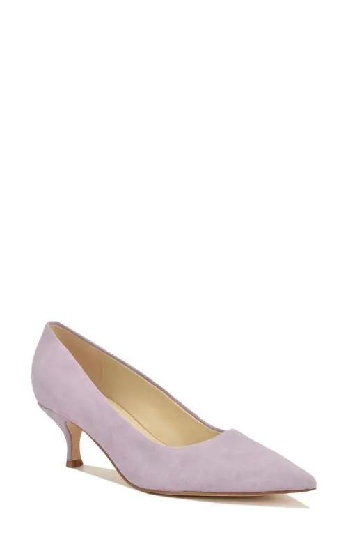 Nine West Siskp Pointed Toe Kitten Heel Pump - Light Purple
