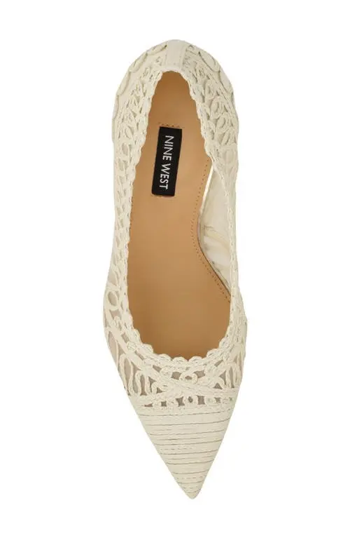 Nine West Frista Pointed Toe Stiletto Pumps - Ivory