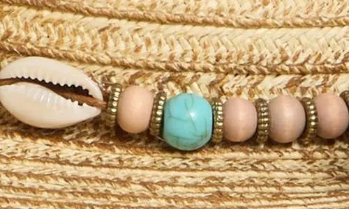 San Diego Hat Straw Cowboy Hat With Shell And Bead Trim