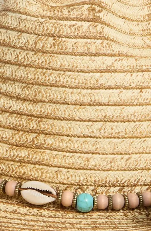 San Diego Hat Straw Cowboy Hat With Shell And Bead Trim