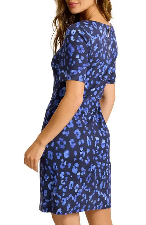 Tommy Bahama Darcy Lush Leopard Print Stretch Ponte Dress