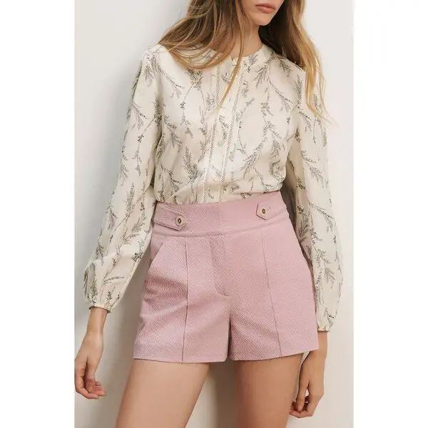 Veronica Beard Emiko Floral Cotton & Silk Button-up Shirt