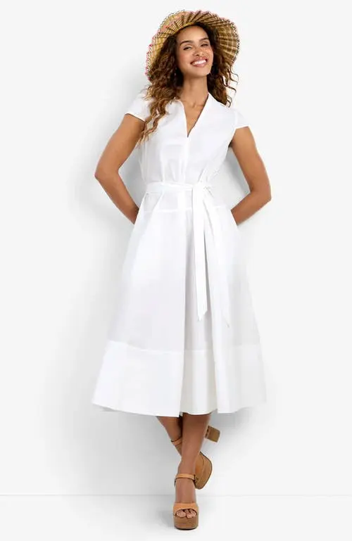 Trina Turk Delfina Midi Dress - White