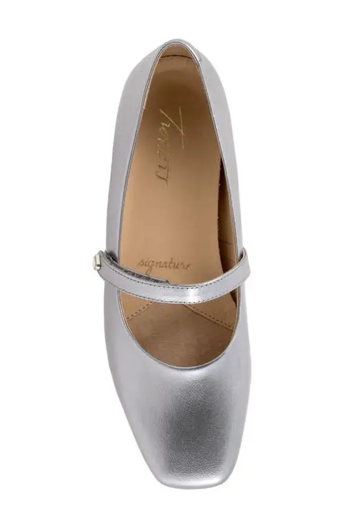 Trotters Metallic Mary Jane Flats