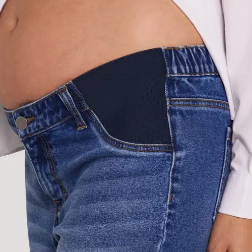 Motherhood Maternity Under The Belly Slim Straight Leg Jeans - Medium Wash