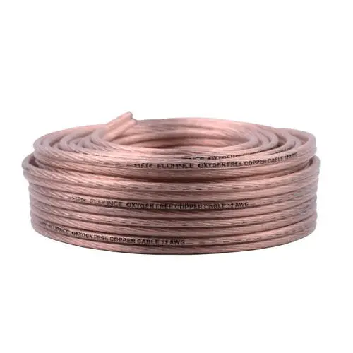 FLUANCE 12awg 50ft Speaker Wire, Oxygen-free Copper Cable - Brown