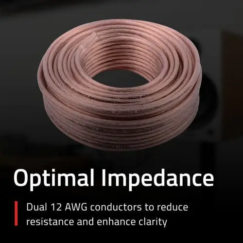 FLUANCE 50 Ft. 12 Awg Oxygen-free Copper Speaker Wire