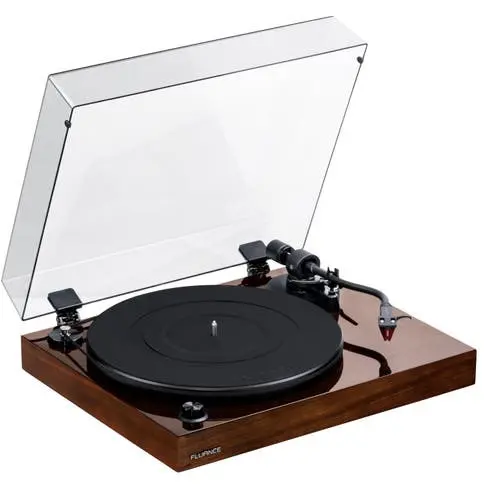 FLUANCE Reference High Fidelity Vinyl Turntable Record Player Ortofon Cartridge - Walnut