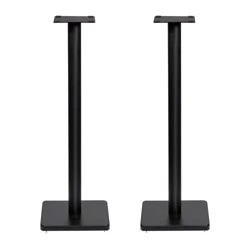 FLUANCE Speaker Stands For Surround Sound & Bookshelf Speakers Square Base/pair - Matte Black