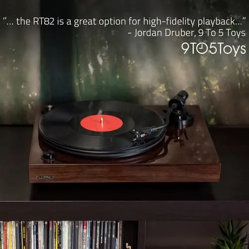FLUANCE Reference High Fidelity Vinyl Turntable Record Player Ortofon Cartridge - Walnut