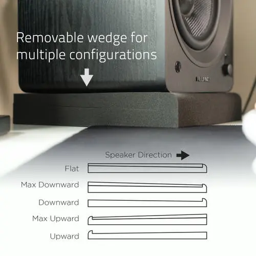 FLUANCE High Density Foam Isolation Pads For Bookshelf Speakers