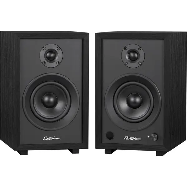 ELECTROHOME Mckinley 2.0 Stereo Powered Bluetooth Bookshelf Speakers - Black