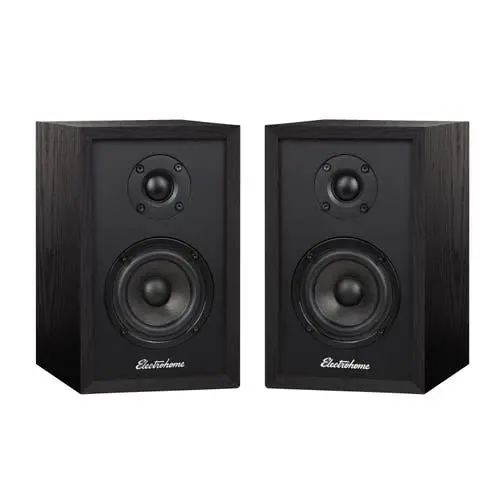 ELECTROHOME Berkeley 2.0 Stereo Powered Bluetooth Bookshelf Speakers - Black