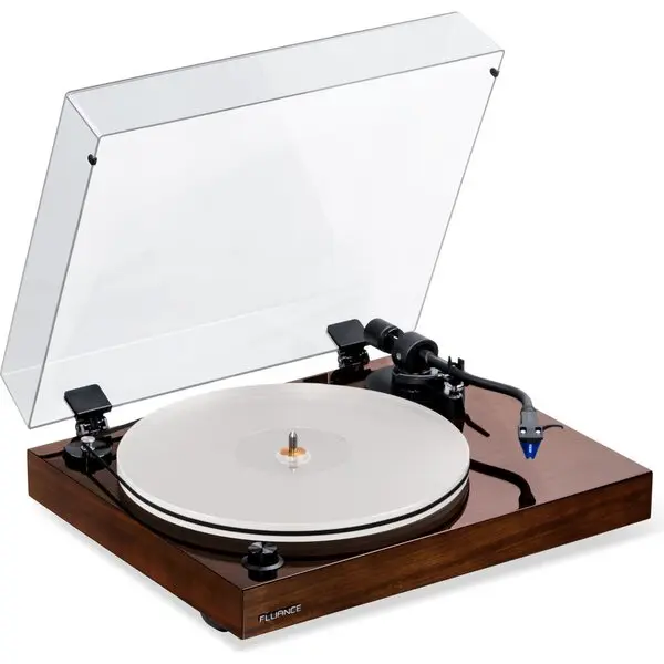 FLUANCE Reference High Fidelity Vinyl Turntable Record Player Ortofon Cartridge - Walnut
