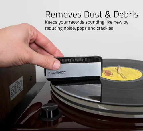 FLUANCE Vinyl Record Cleaning Kit With 2-in-1 Anti-static Record & Stylus Brush