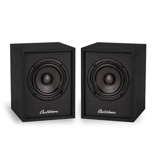 ELECTROHOME Huntley Powered Bluetooth Bookshelf Speakers - Black