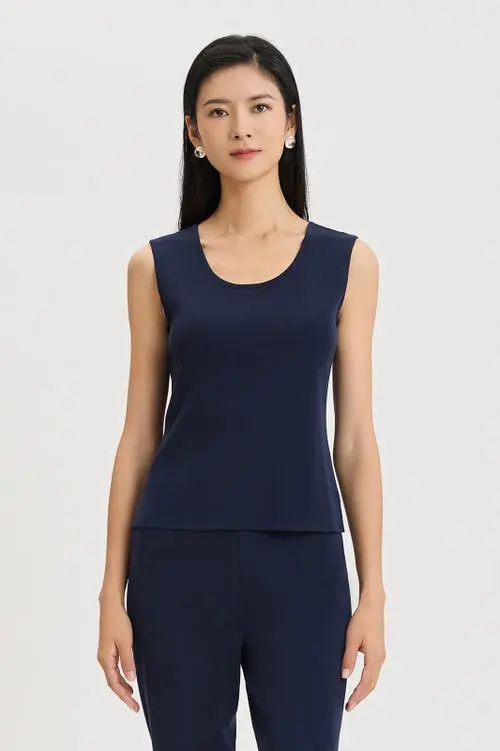 Ming Wang Scoop Neck Tank