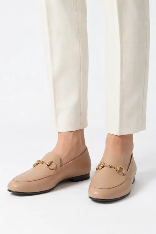 MENINA STEP Toledo Loafer With Gold-tone Horsebit Detail