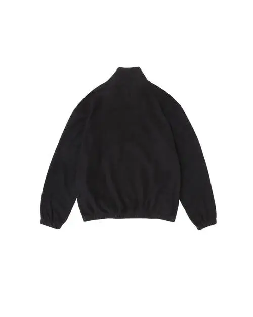 VOWELS Quarter Zip Fleece - Black