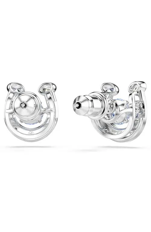 SWAROVSKI Symbolica Rhodium-plated Crystal Stud Earrings - Blue