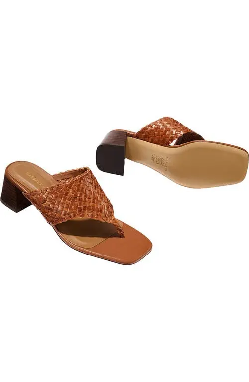 MARGAUX LONNBERG The Woven Deia 50 Sandal - Saddle Leather