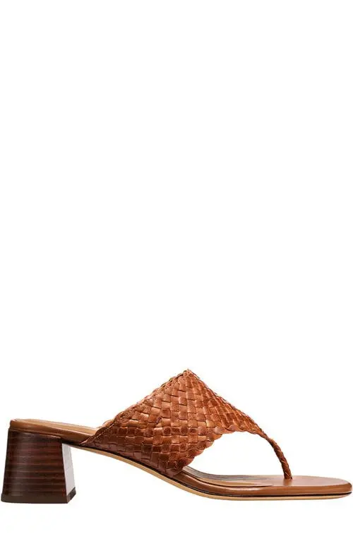 MARGAUX The Woven Deia 50 Sandal - Saddle Leather
