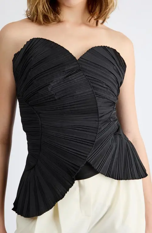 EXTRO & VERT Grace Plissé Bustier Top