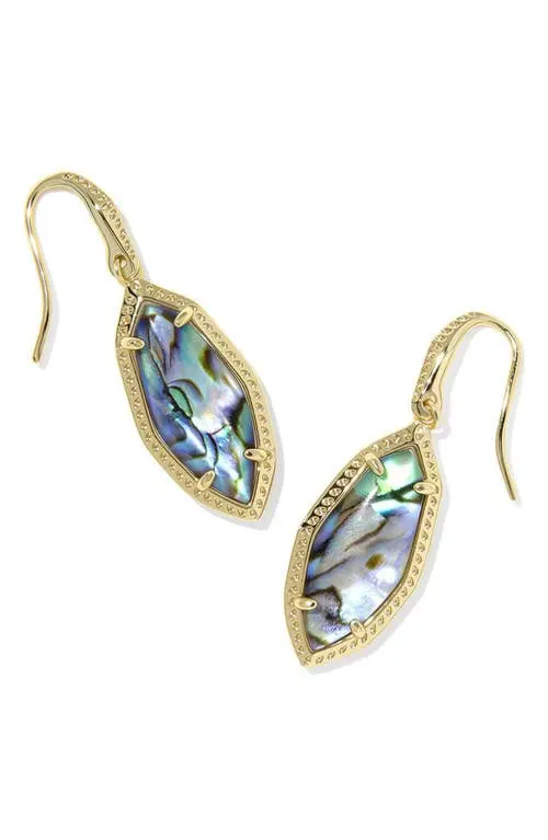 Kendra Scott Ophelia Small Drop Earrings - Gold Iridescent Abalone