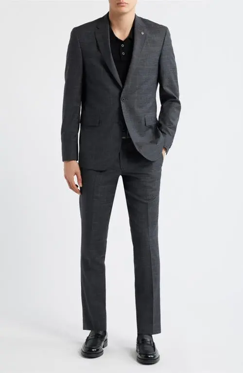 ALLSAINTS Slim Fit Grey Check Suit