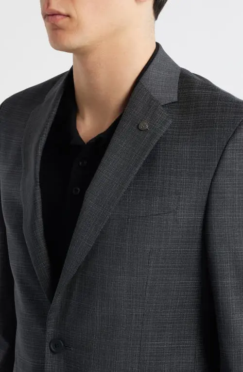 ALLSAINTS Slim Fit Grey Check Suit