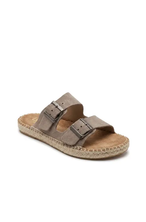 MENINA STEP Ergonomic Espadrille Sandal With Adjustable Buckles - Stone