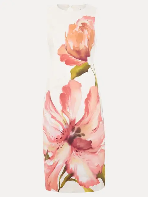 PHASE EIGHT Nadina Floral Print Sleeveless Midi Dress