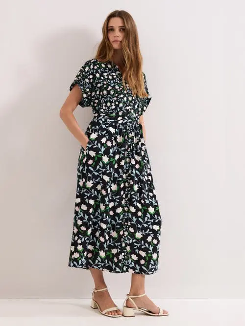 PHASE EIGHT Luisa Floral Dress - Black Multi