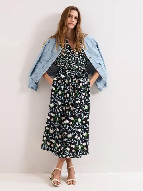 PHASE EIGHT Luisa Floral Print Midi Dress