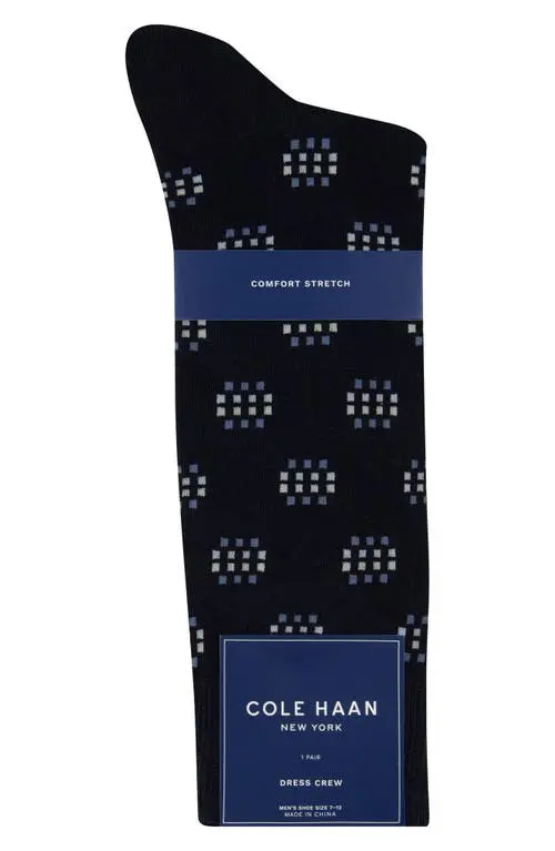 Cole Haan Geo Pattern Cotton Blend Dress Socks