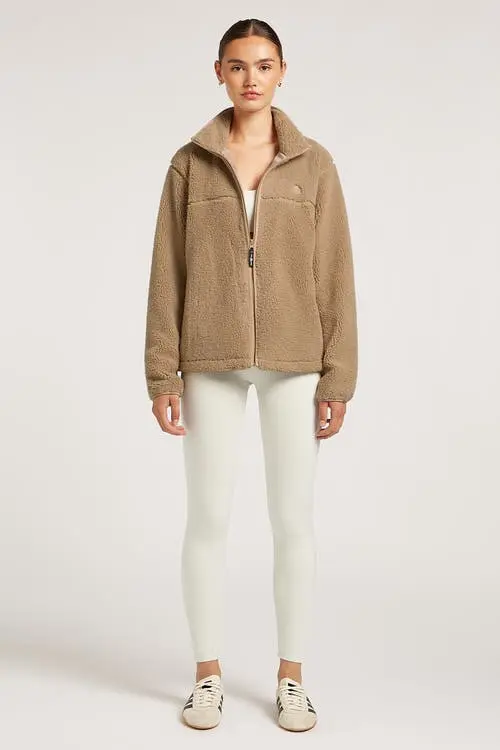 4TH ARQ Jude Long Sleeve Collared Fleece Jacket