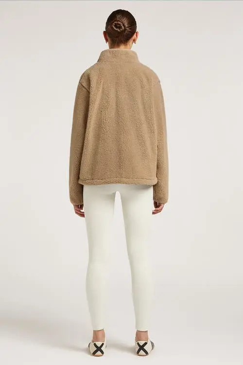4TH ARQ Jude Long Sleeve Collared Fleece Jacket