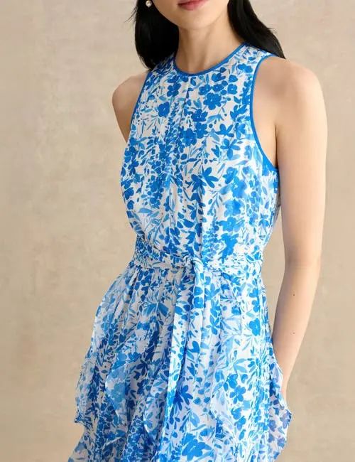 HOBBS LONDON Taryn Floral Ruffle Maxi Dress