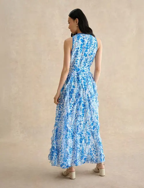 HOBBS LONDON Taryn Floral Ruffle Maxi Dress
