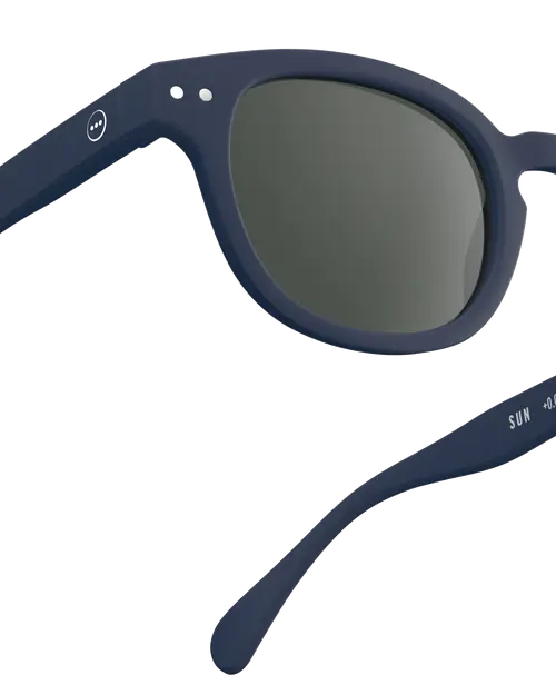 IZIPIZI C 47mm Square Frame Sunglasses - Navy Blue