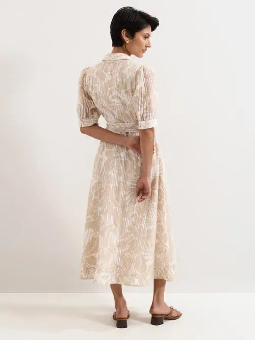 PHASE EIGHT Delphine Belted Midi Shirt Dress