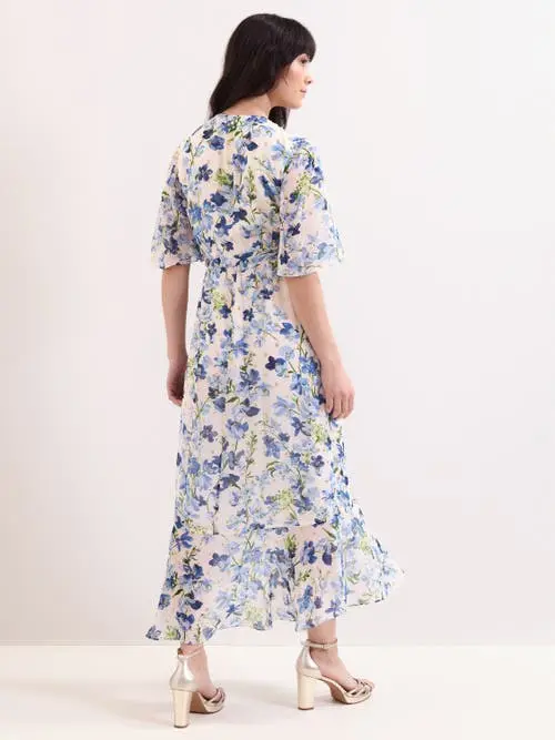 PHASE EIGHT Juliette Floral Wrap Midi Dress
