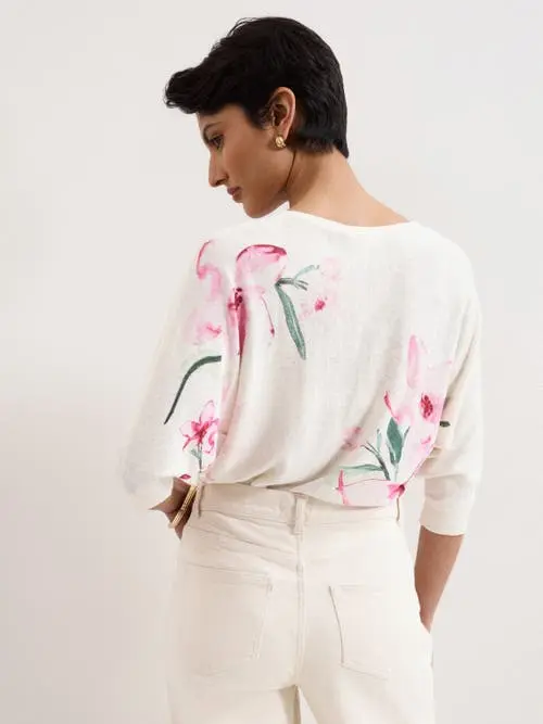 PHASE EIGHT Lorelei Boatneck Floral Jumper