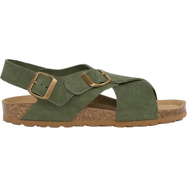 CELTIC & CO. Crossover Buckle Sandal - Olive