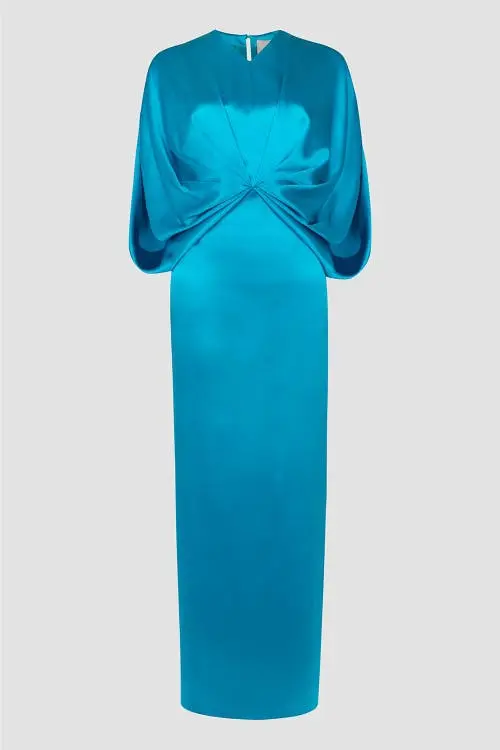 ROKSANDA Rani Knot-front Draped Maxi Dress