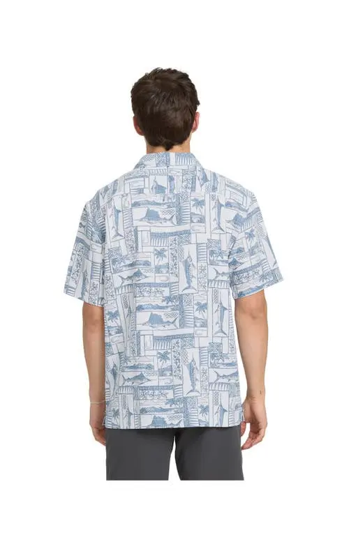QUIKSILVER WATERMAN East Cape Short Sleeve Shirt - White
