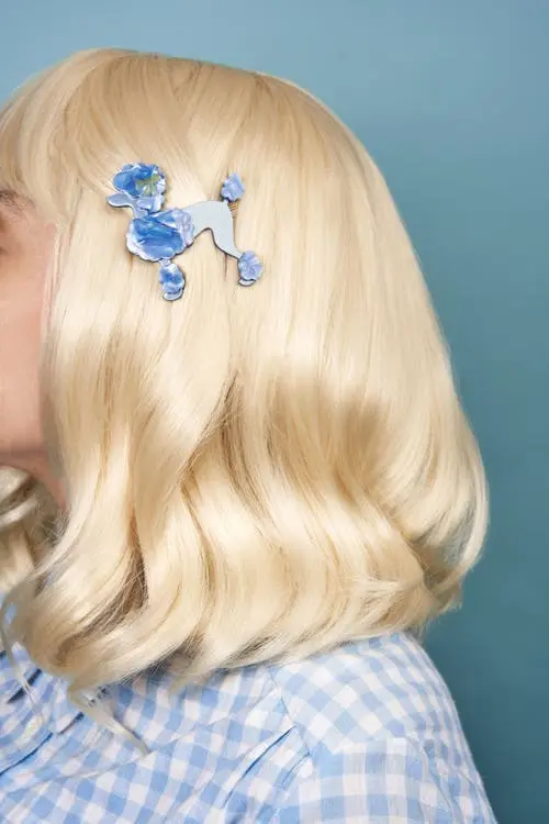 MLE Poodle Hair Clip With Bow Detail