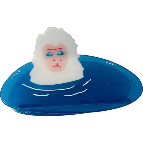 CENTINELLE Snow Monkey Hair Claw Clip - Blue