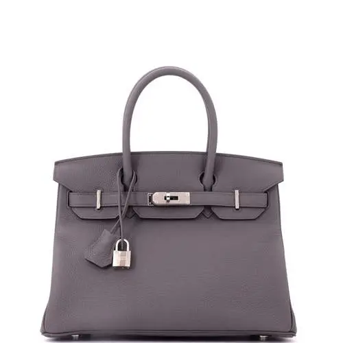Hermès Birkin Handbag Togo With Palladium Hardware 30